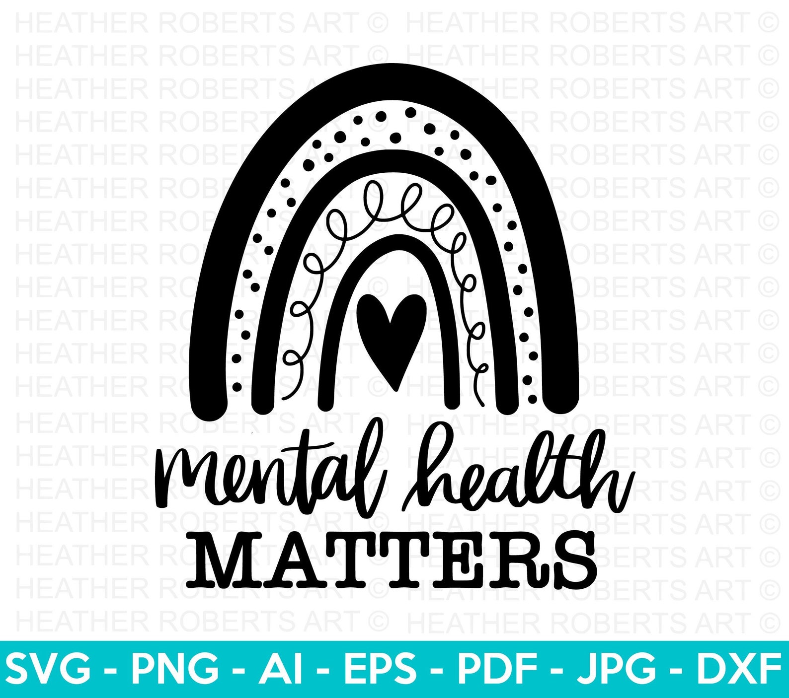Mental Health Matters Svg Positive Svg Self Love Svg Etsy