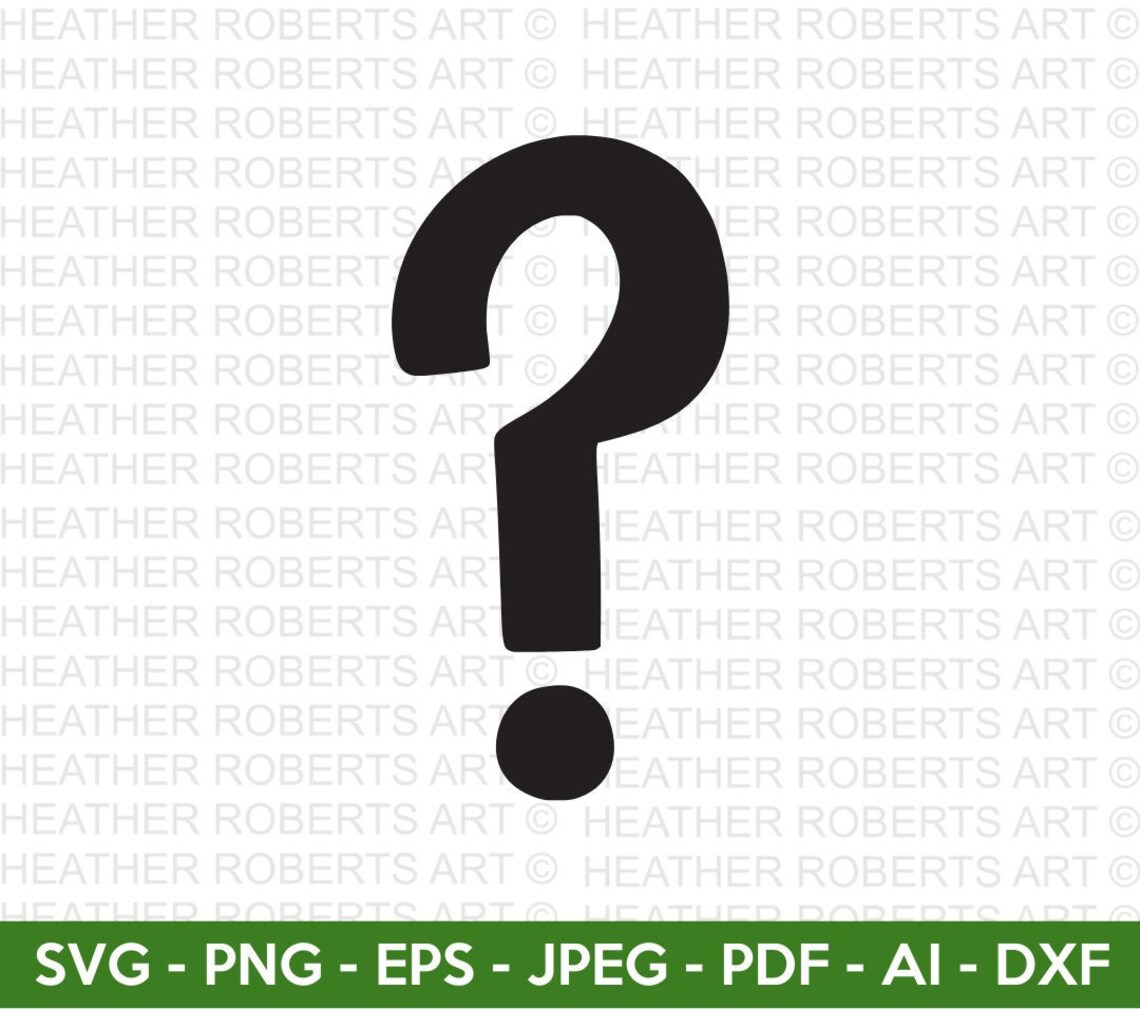Question Mark SVG Clipart: Punctuation Cut Files (digital Download) - Etsy