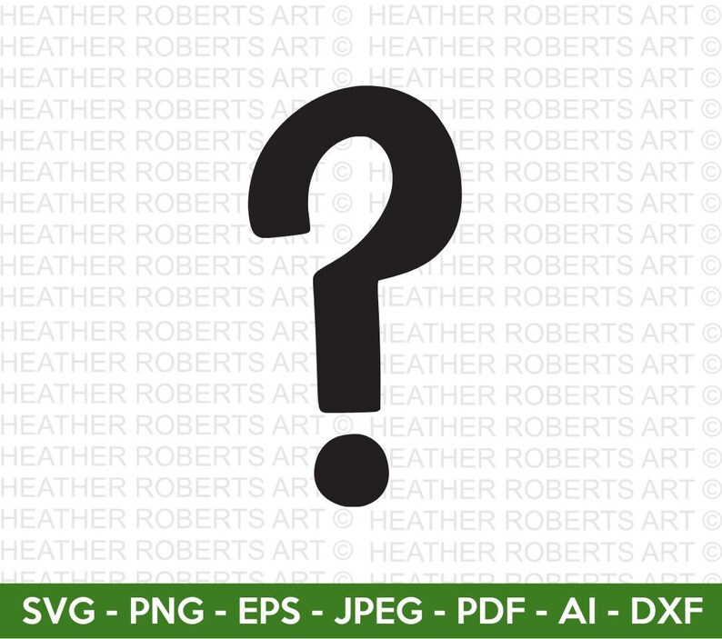 Question Mark SVG Clipart: Punctuation Cut Files (digital Download) - Etsy