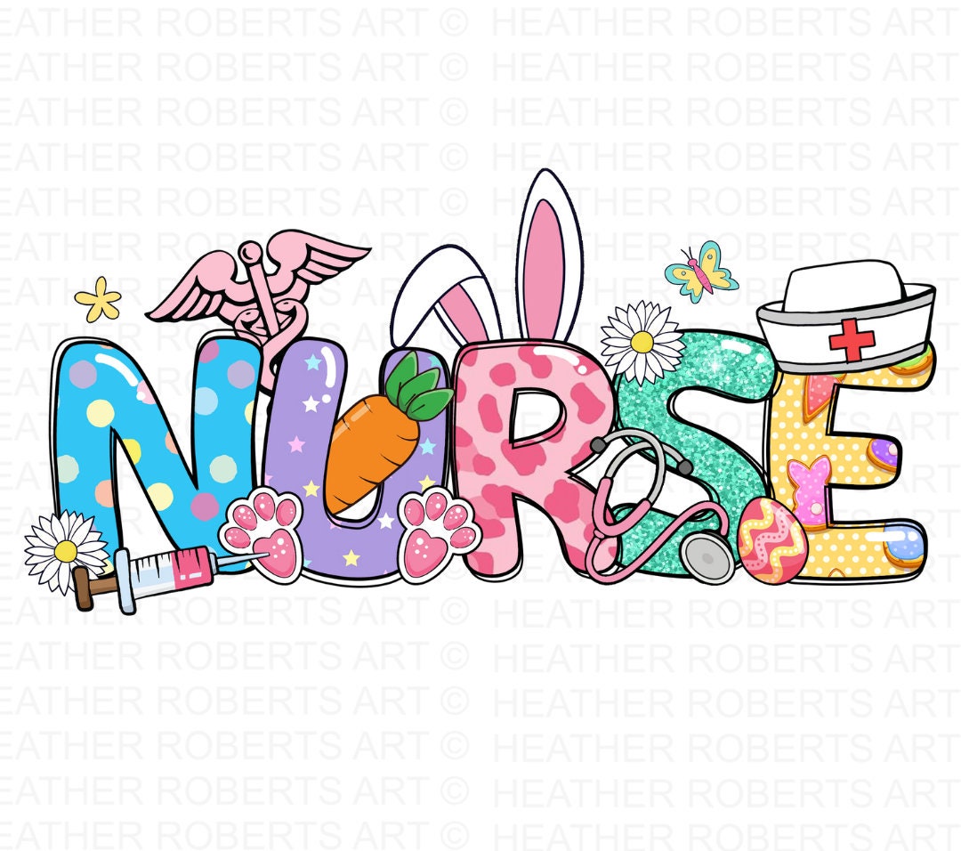 Easter Nurse PNG, Easter Png, Spring PNG, Easter Egg Png, Easter ...