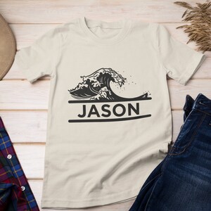 Ocean Waves Split Monogram SVG, Ocean SVG, Waves Svg, Sea Svg, Water ...