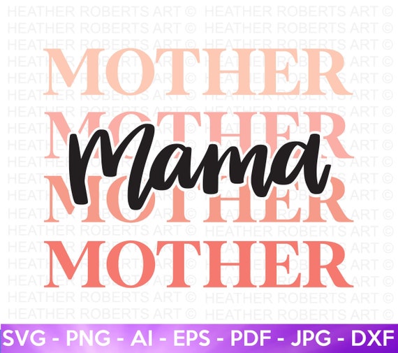Mama SVG Mother SVG Blessed Mom Svg Mom Shirt Svg Mom Life - Etsy