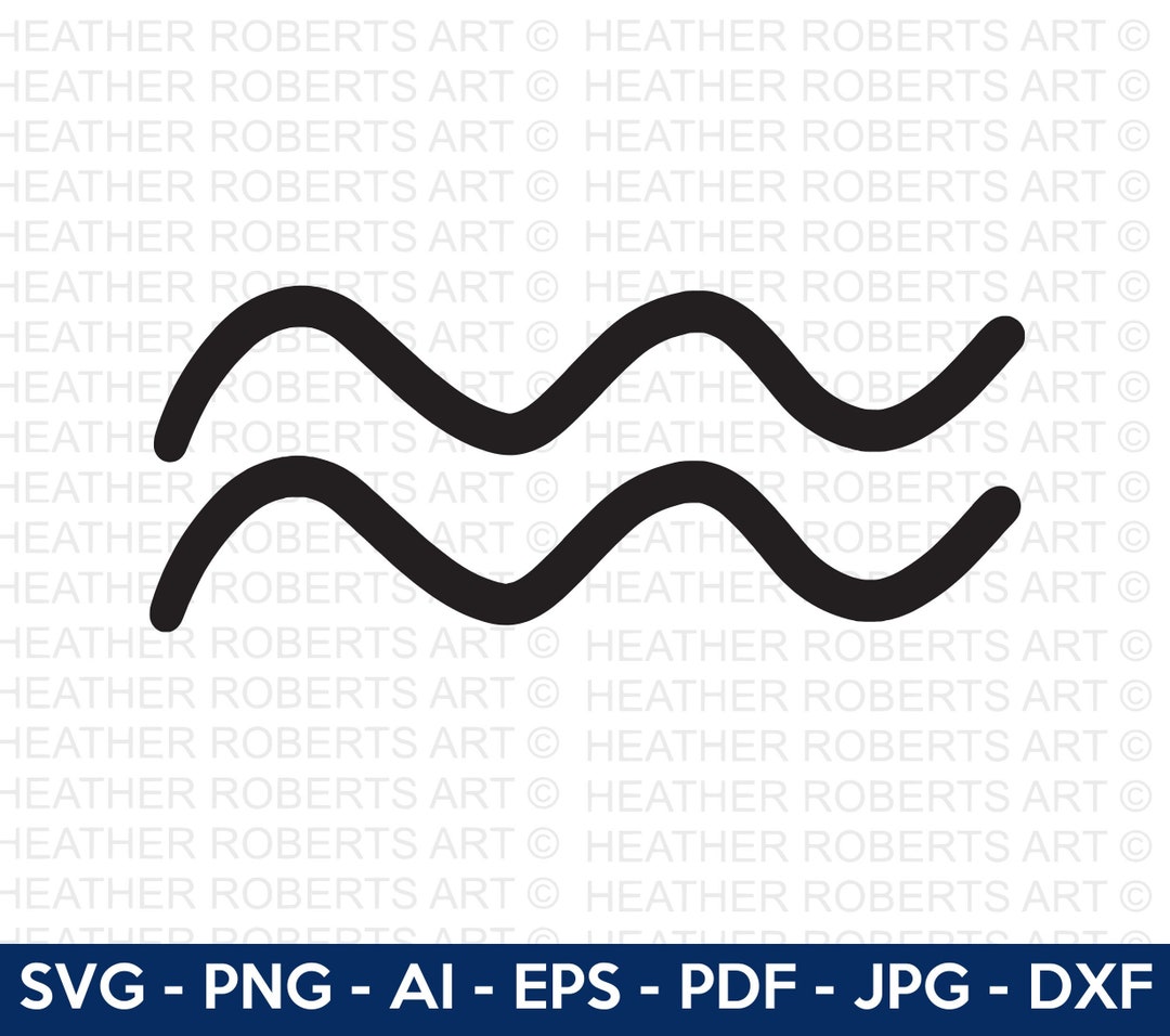 Aquarius Sign SVG, Aquarius Zodiac Svg, Zodiac Signs SVG, Astrology ...