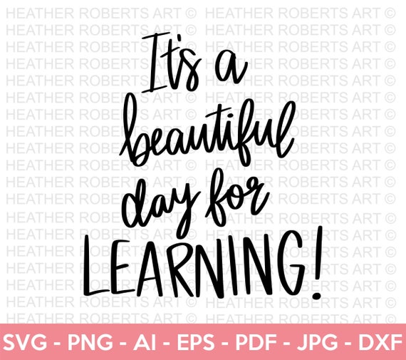 Embellishments Craft Supplies & Tools Teacher Gift svg Beautiful Day of ...