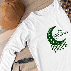 Taurus SVG, Taurus Zodiac Moon Svg, Zodiac Signs SVG, Astrology Signs ...