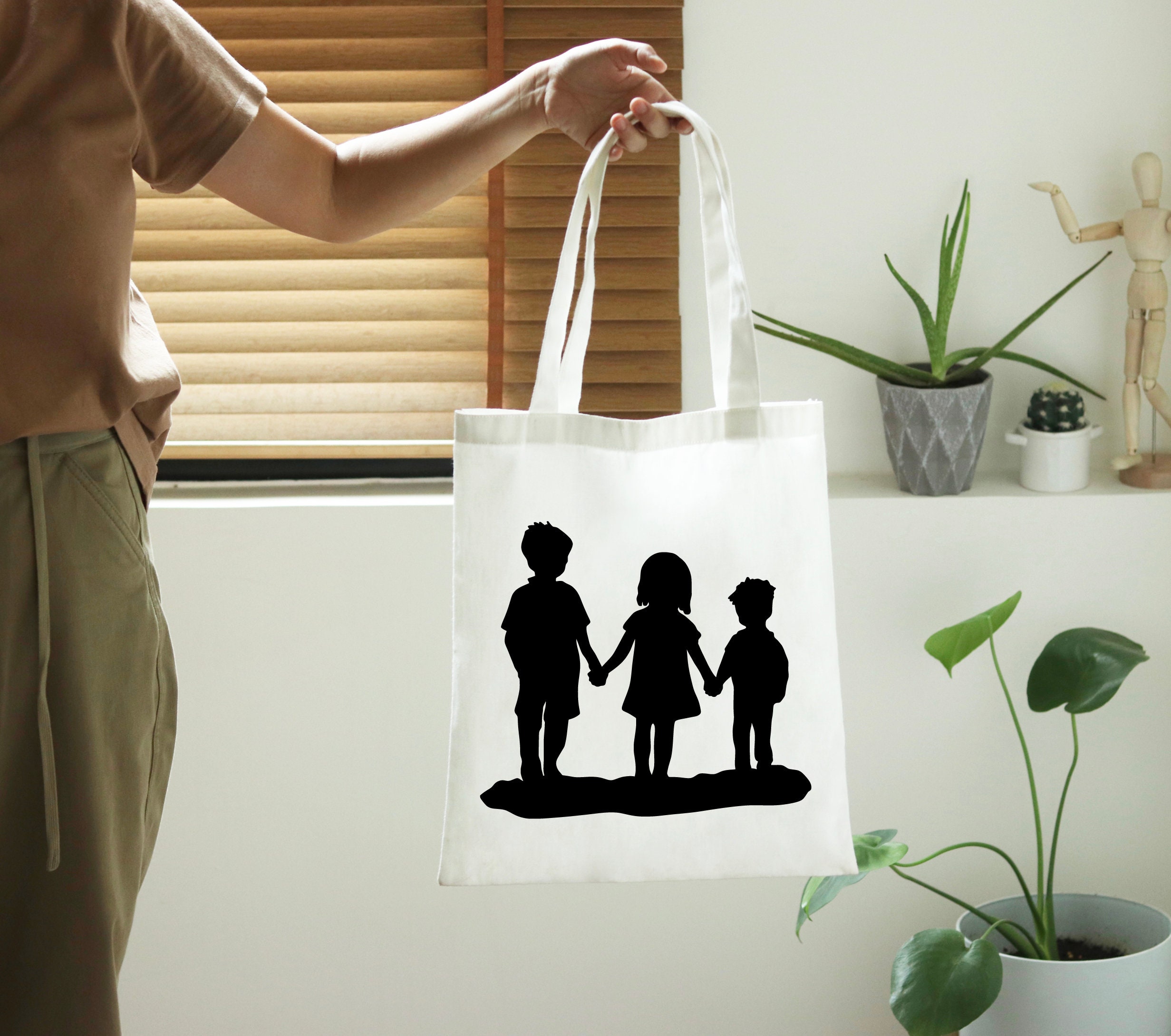 Children Silhouette SVG: Kids Sibling Cut File (digital Download) - Etsy UK