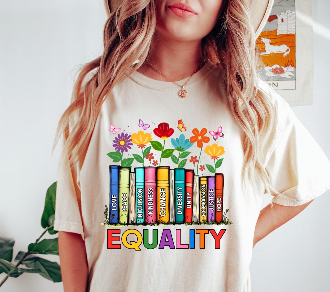 Equality Books & Flowers PNG: Diversity Clipart (digital Download) - Etsy