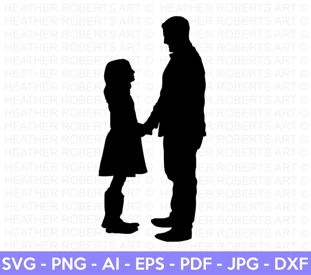 Father Daughter Silhouette SVG, Dad Svg, Father Daughter Quotes, Dad ...