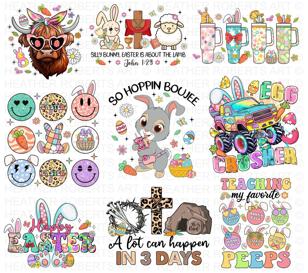 Easter Sublimation Bundle, Easter PNG, Easter Christian PNG, Easter ...