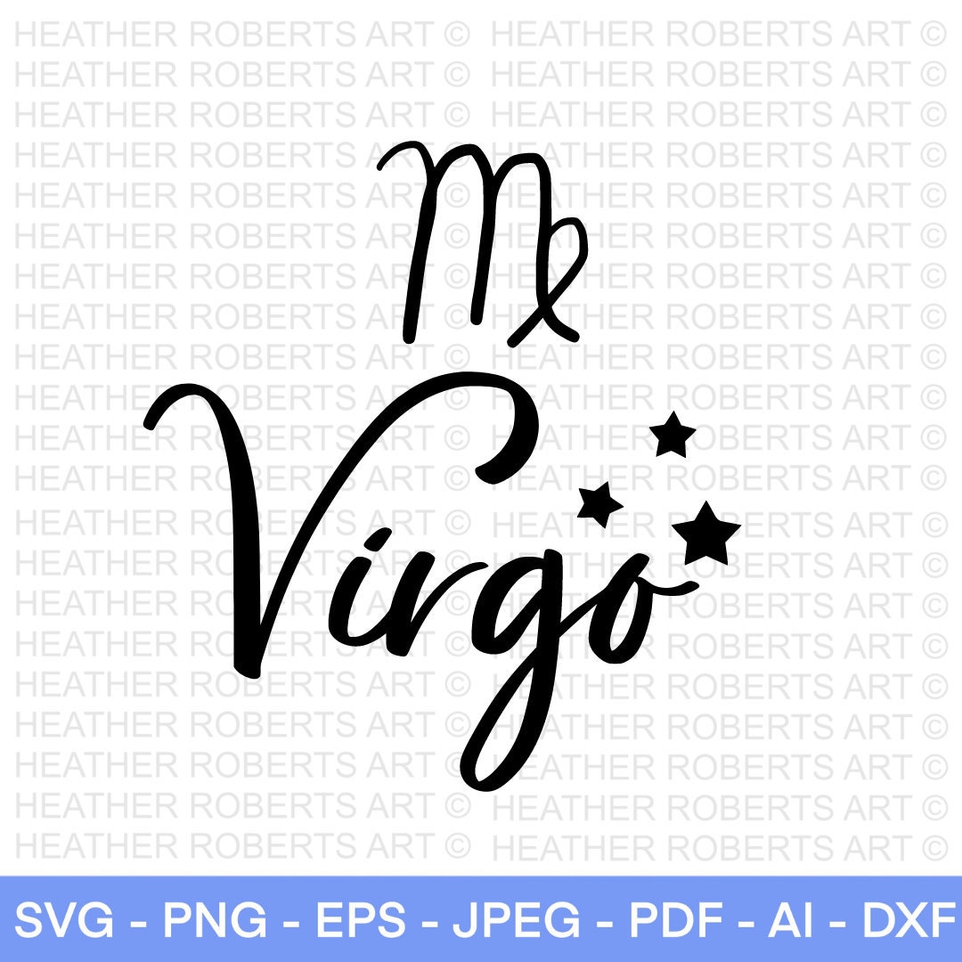 Virgo SVG, Zodiac Signs SVG, Astrology Signs Svg, Zodiac Symbols Svg ...