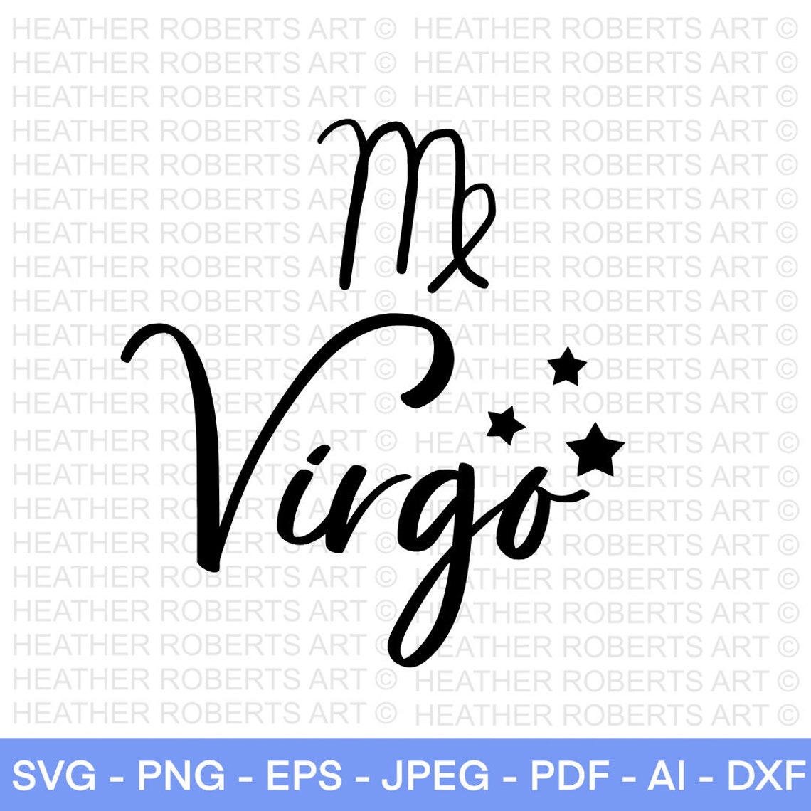 Virgo SVG Zodiac Signs SVG Astrology Signs Svg Zodiac - Etsy