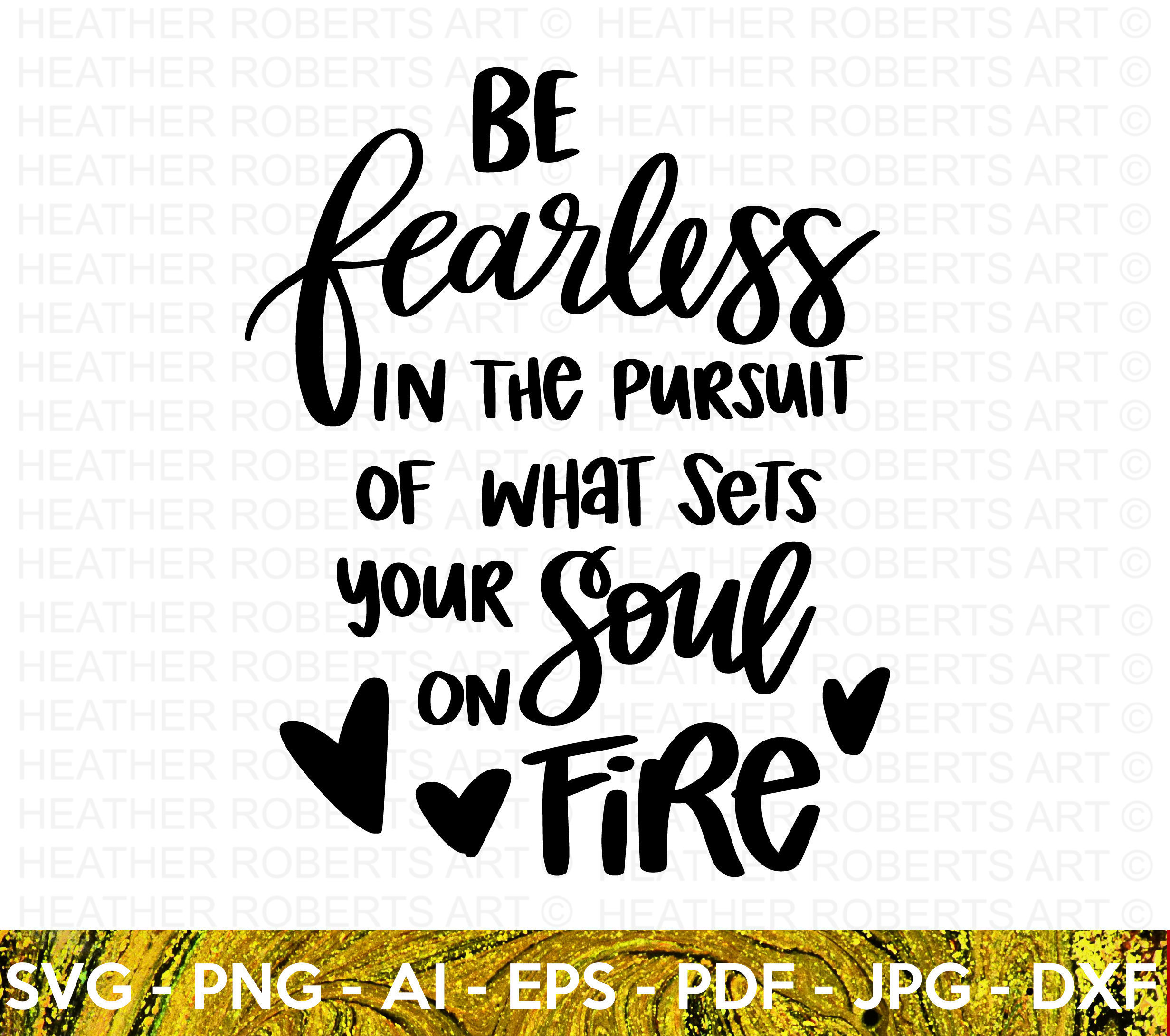 Fearless Soul on Fire SVG Fearless Soul SVG Motivational | Etsy