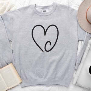 Heart Monogram Alphabet SVG Bundle: Handwritten Letters (26 Cut Files ...