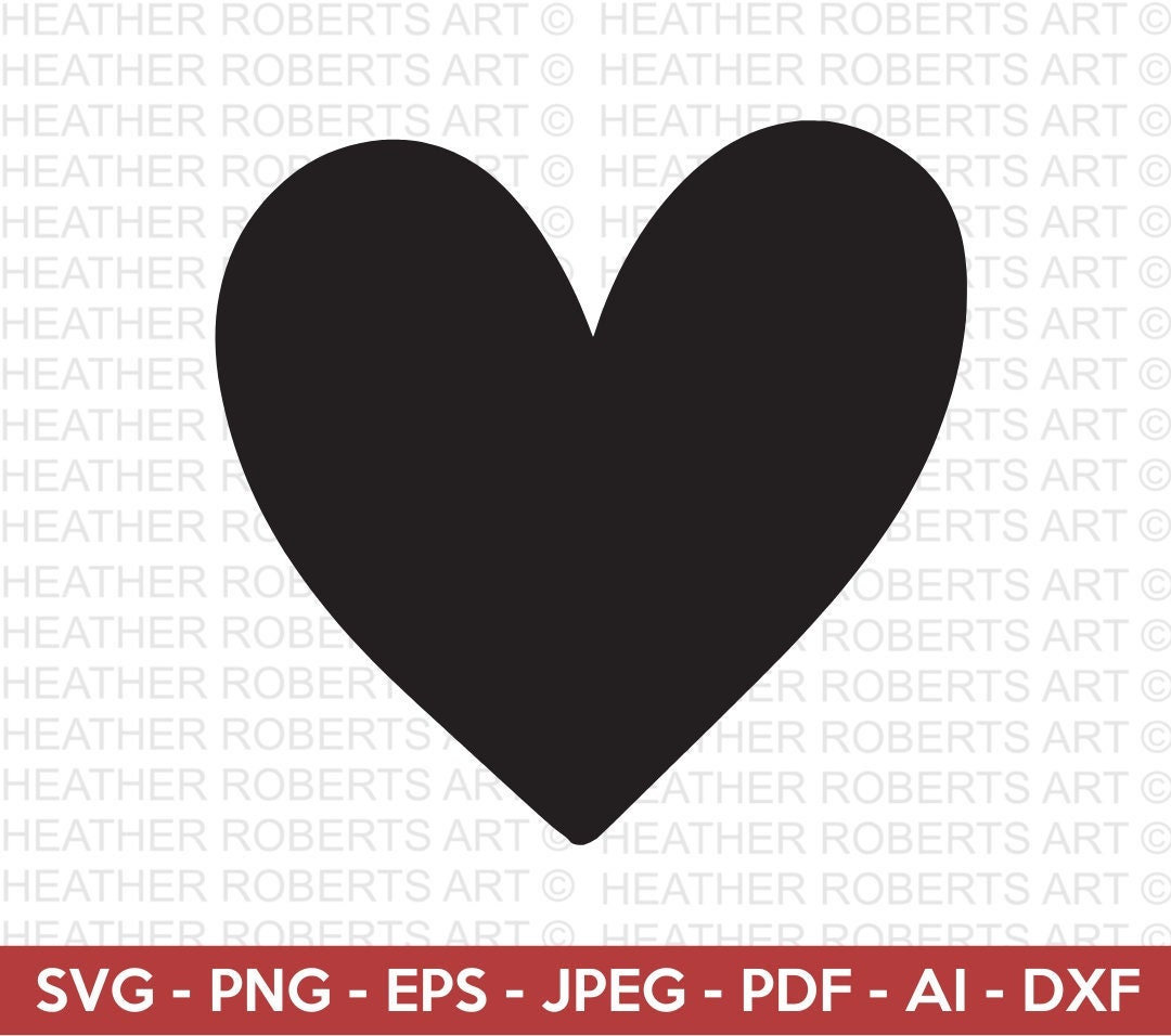 Black Heart Svg Heart SVG Sketch Hand-drawn Heart Svg - Etsy Canada