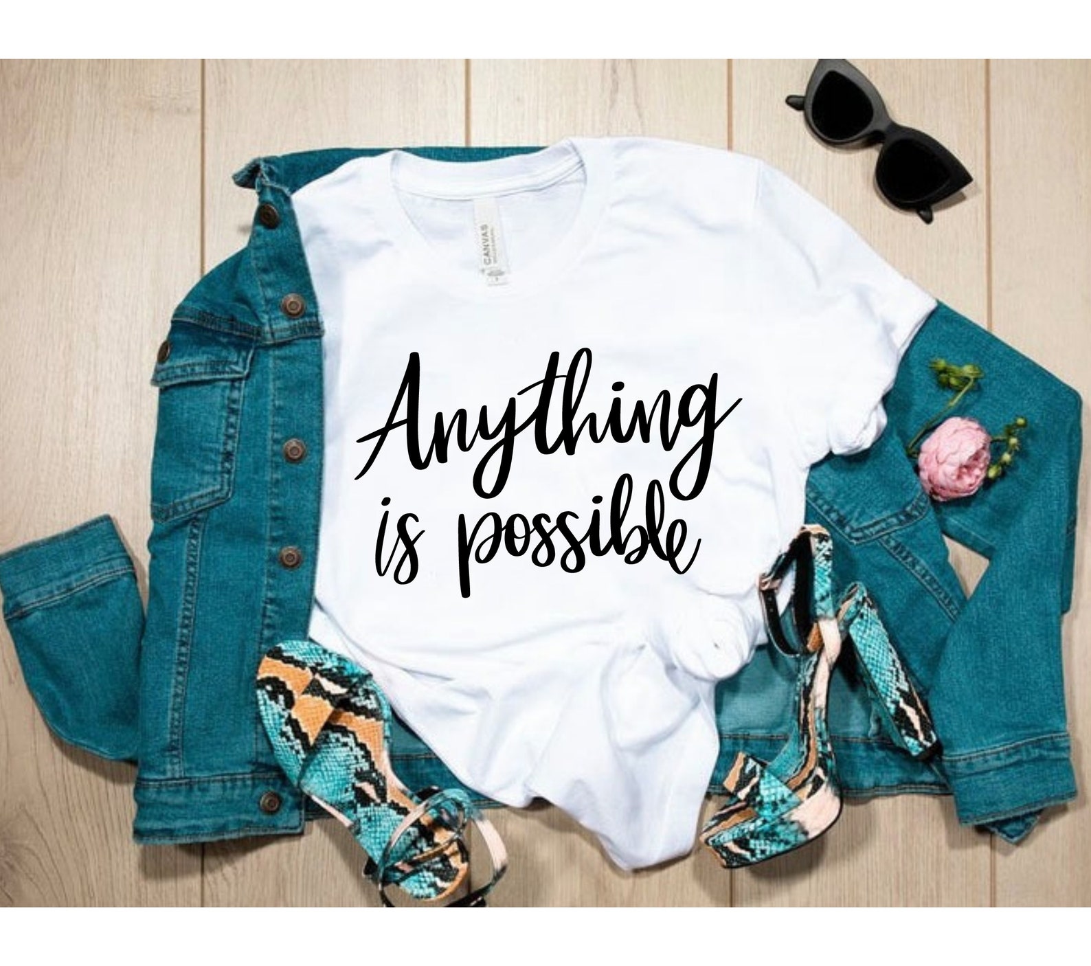 Anything is Possible SVG Positive Quotes SVG Hand-lettered - Etsy