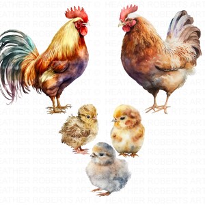 Farm Animals Watercolor Clipart, Cute Farm Animals Clip Art, Farm ...