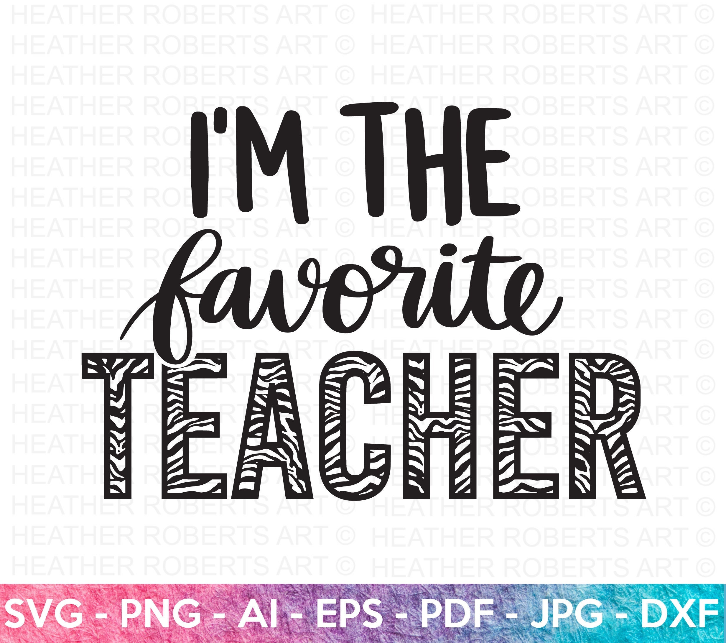 Favorite Teacher Svg Teacher Sublimation Back to School - Etsy