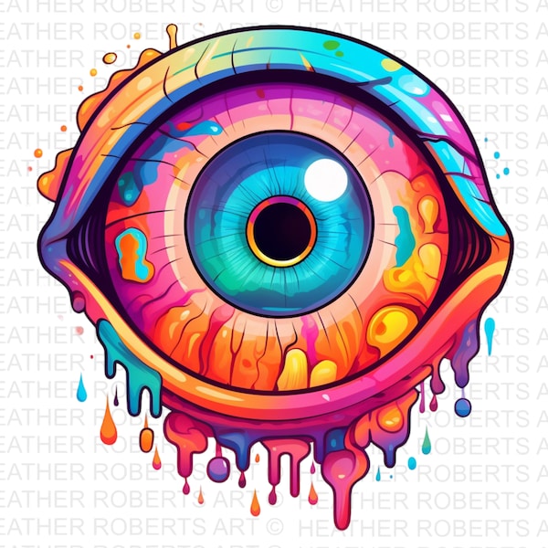 Psychedelic Eye - Etsy