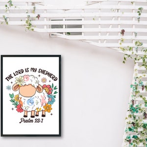 The Lord is My Shepherd PNG, Easter Png, Spring PNG, Easter Designs Png ...