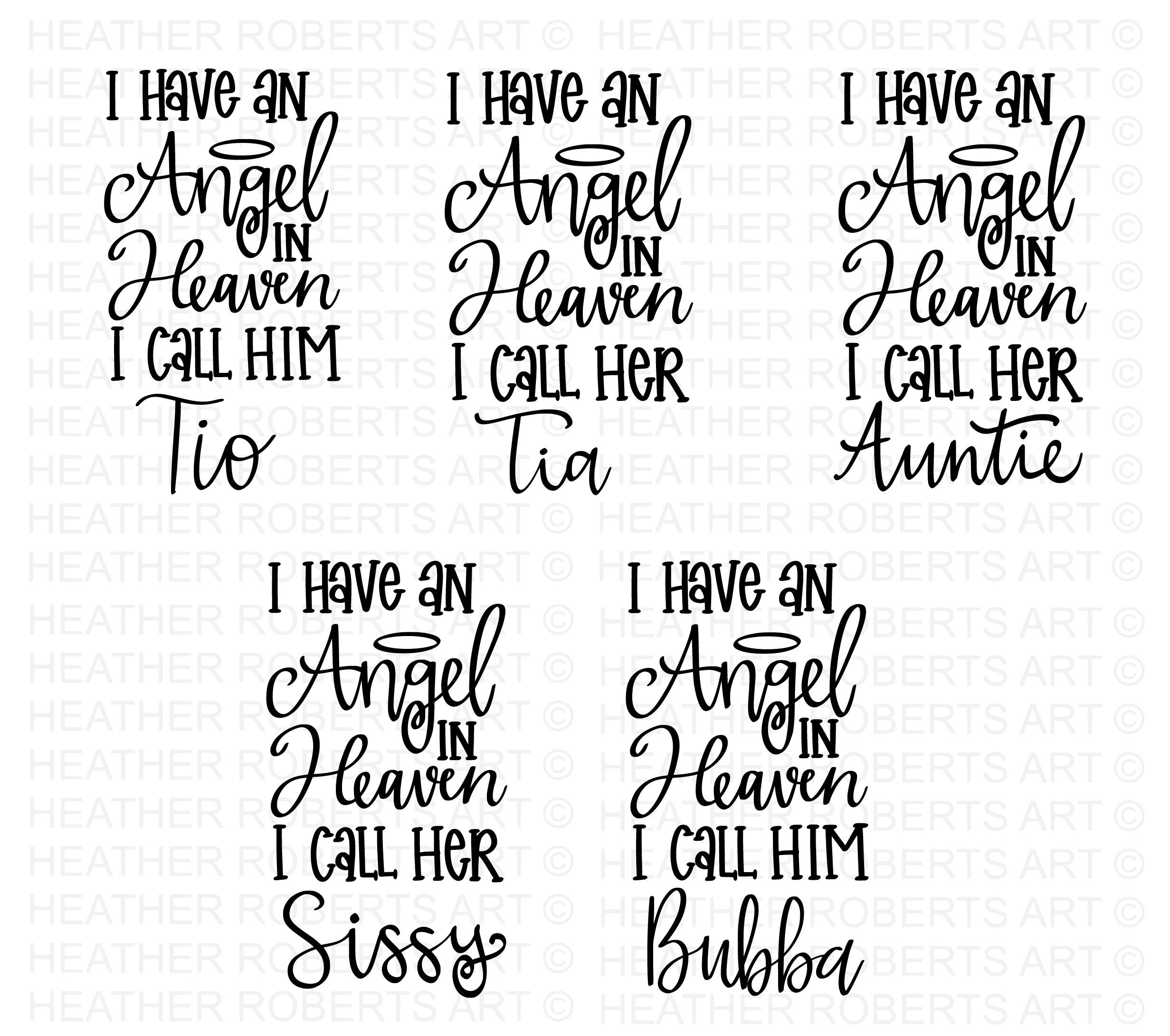 Angel SVG Bundle Memorial SVG Bundle Angel in Heaven Svg - Etsy
