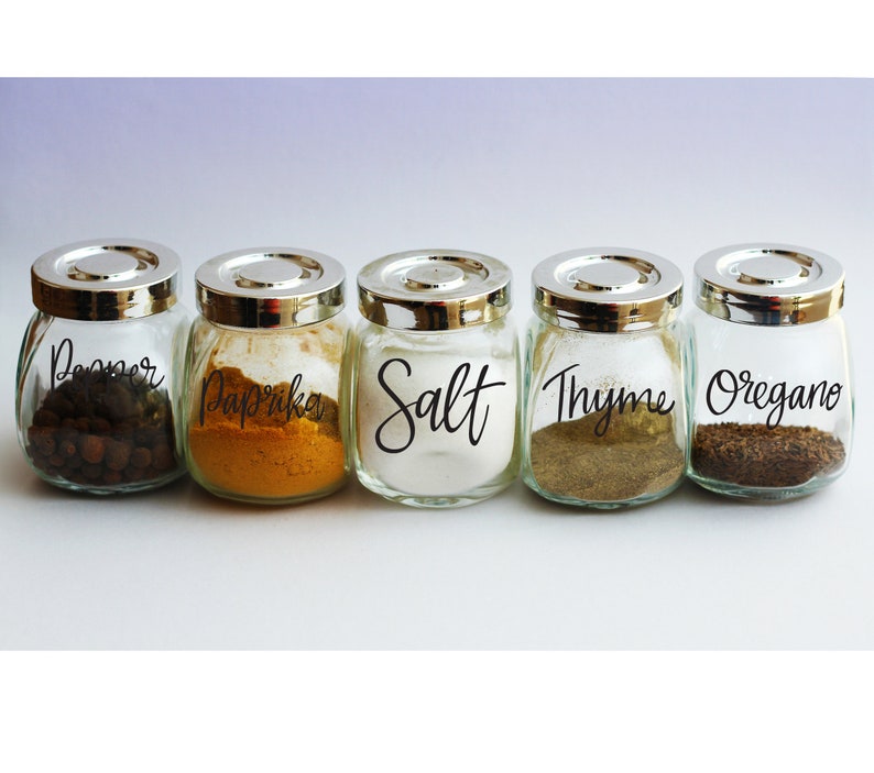 Spice Labels SVG Bundle, Spices SVG, Pantry Labels SVG, Seasoning ...