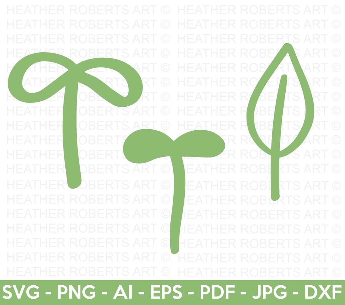 Plant SVG Bundle: Sprouts, Leaves, Growing Plants (cut Files) - Etsy