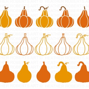 Gourd SVG Bundle, Pumpkin SVG, Pumpkin Vector, Halloween Svg, Pumpkin ...