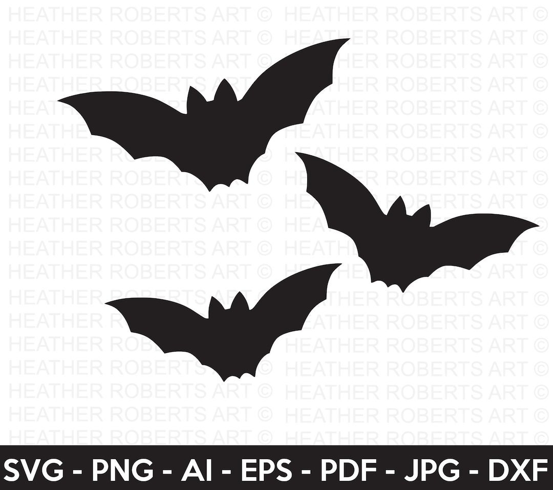 Halloween Bat SVG: Party Decor Cut Files (digital Download) - Etsy