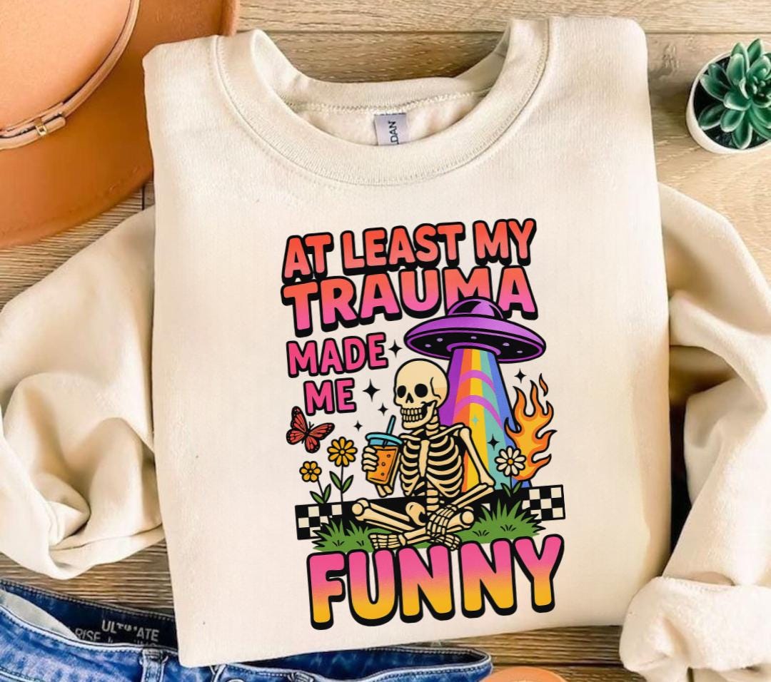 Funny Skeleton PNG: Sarcastic Trauma Design (digital Download - Etsy