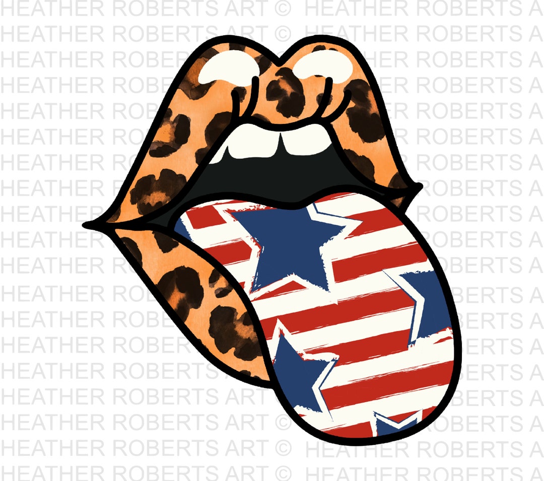 4th of July Lips PNG, Summer Png, Patriotic Png, American Flag Png, USA ...