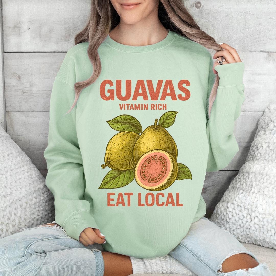 Guavas Retro Commercial Graphic PNG, Vintages Guavas Label PNG, Exotic ...