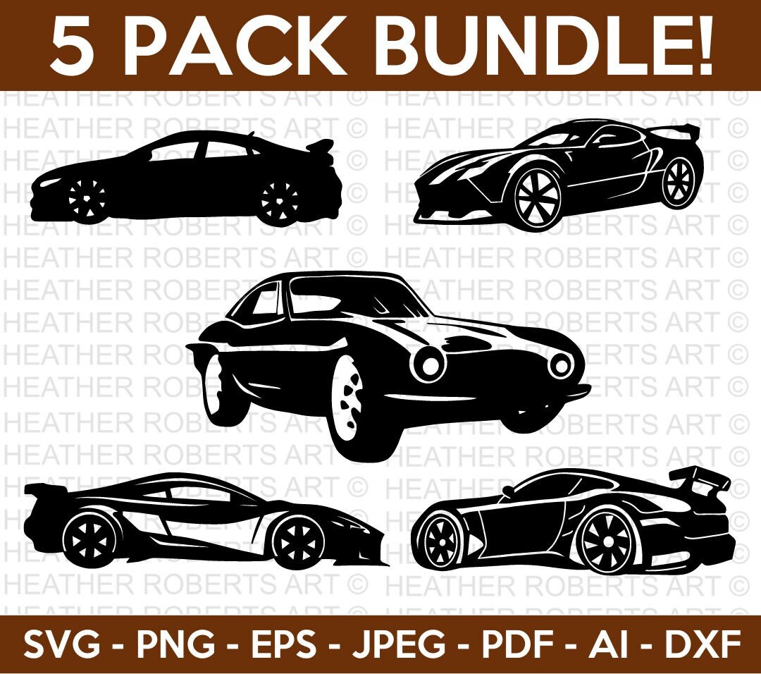 Cars Svg Bundle, Classic Car SVG, Car Svg, Sports Car Svg, Car ...