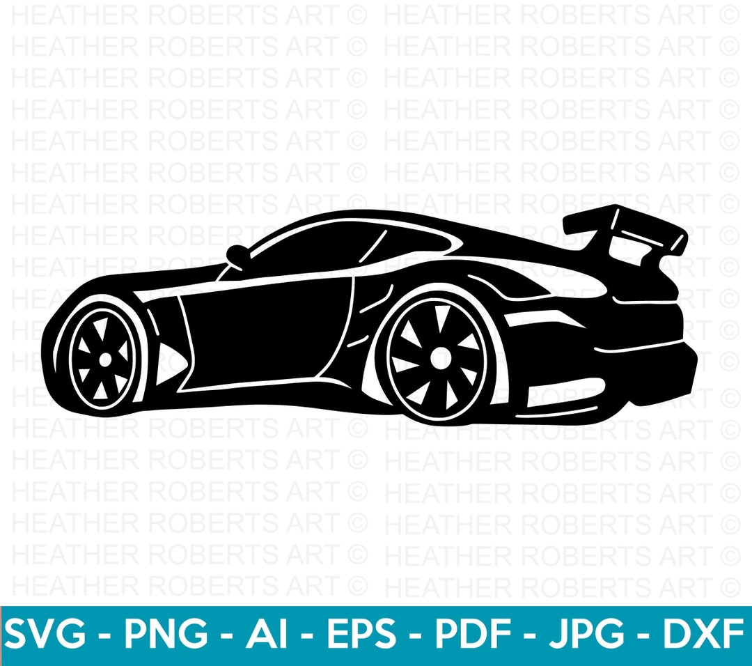 Sports Car SVG, Sports Car Silhouette, Luxury Car Svg, Racing Car Svg ...