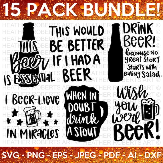 Beer Svg Bundle Beer Dad Svg Beer Shirt Svg Drinking Svg | Etsy