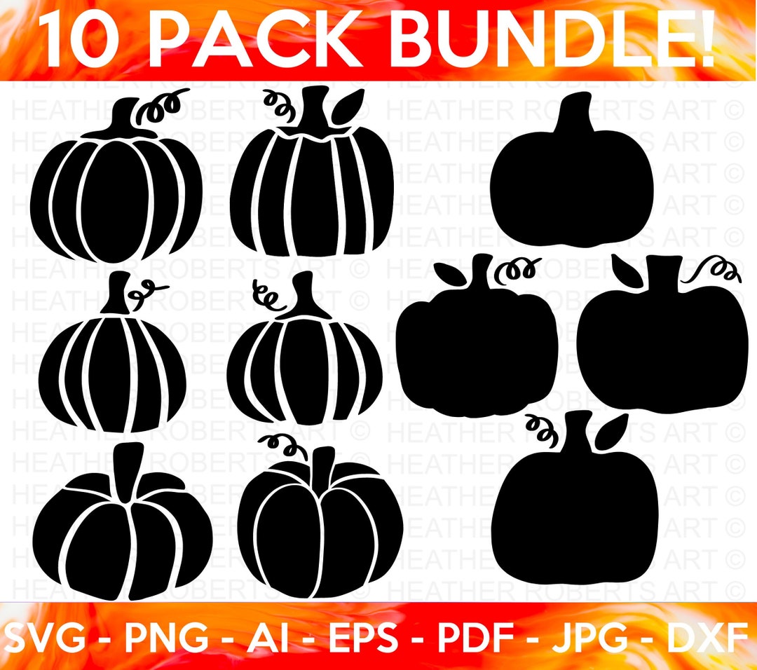 Pumpkin SVG Bundle, Pumpkin SVG, Pumpkin Vector, Halloween Svg, Pumpkin ...