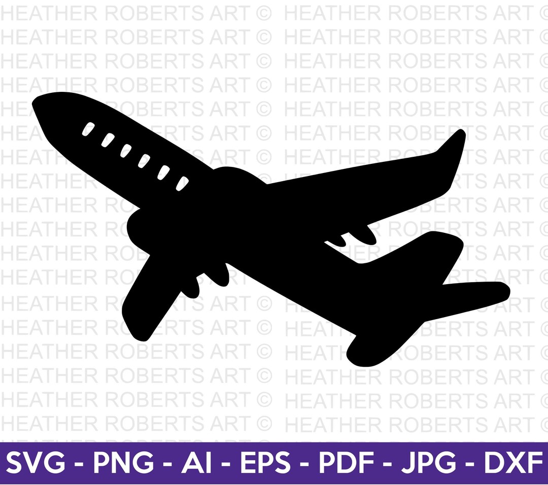 Airplane Silhouette SVG, Travel SVG, Vacation SVG, Airplane Svg, Plane ...