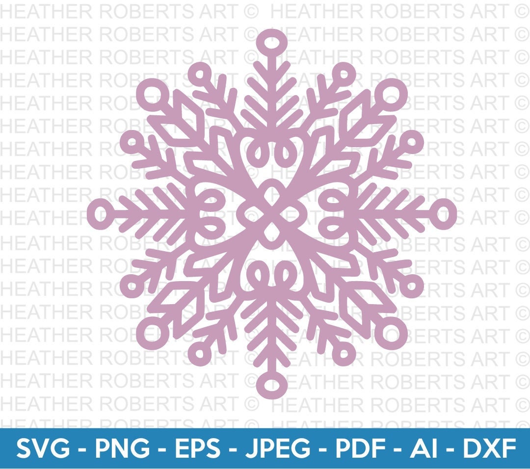 Snowflake SVG: Winter Holiday Cut File (digital Download) - Etsy