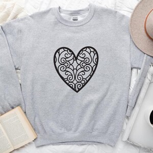 Fancy Pattern Heart Svg, Heart SVG, Hand-drawn Heart Svg, Valentine ...