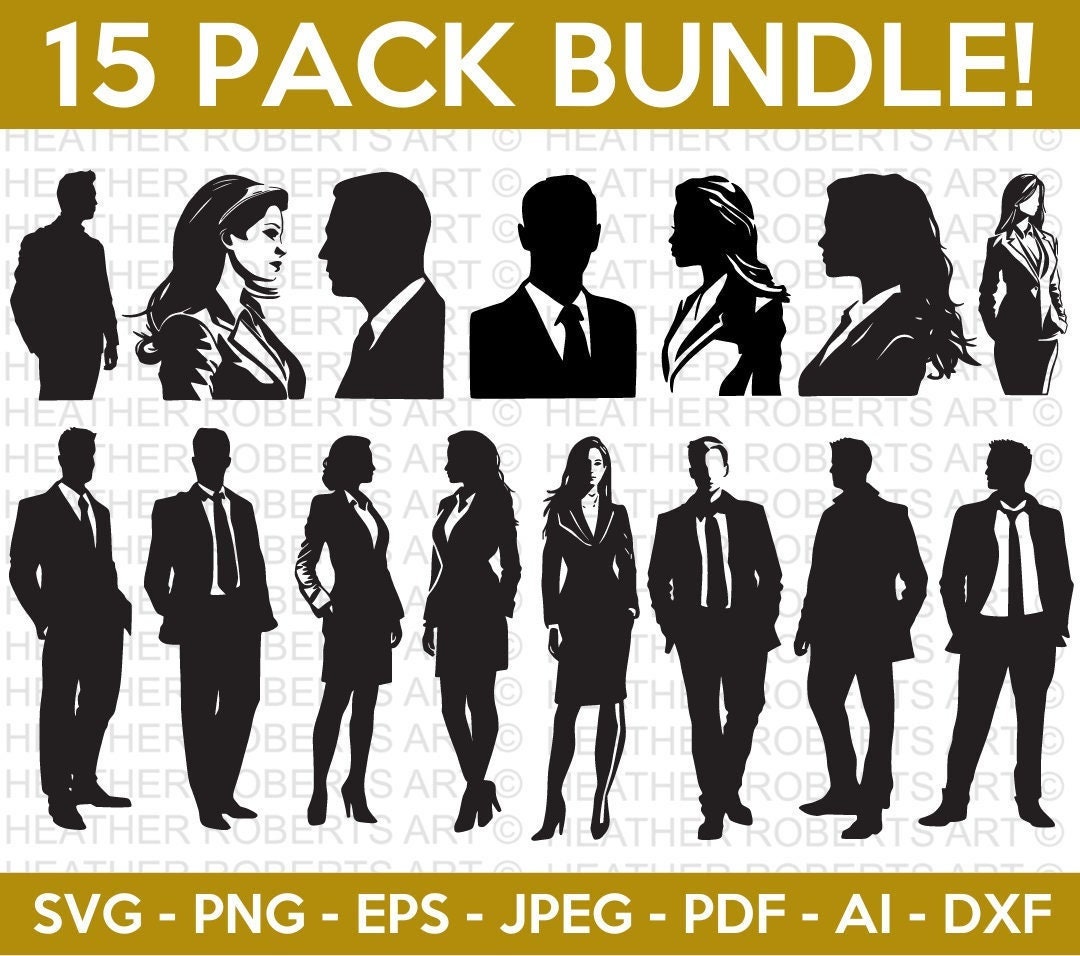 Business People SVG Bundle, Businessman Svg, Businesswoman Svg ...