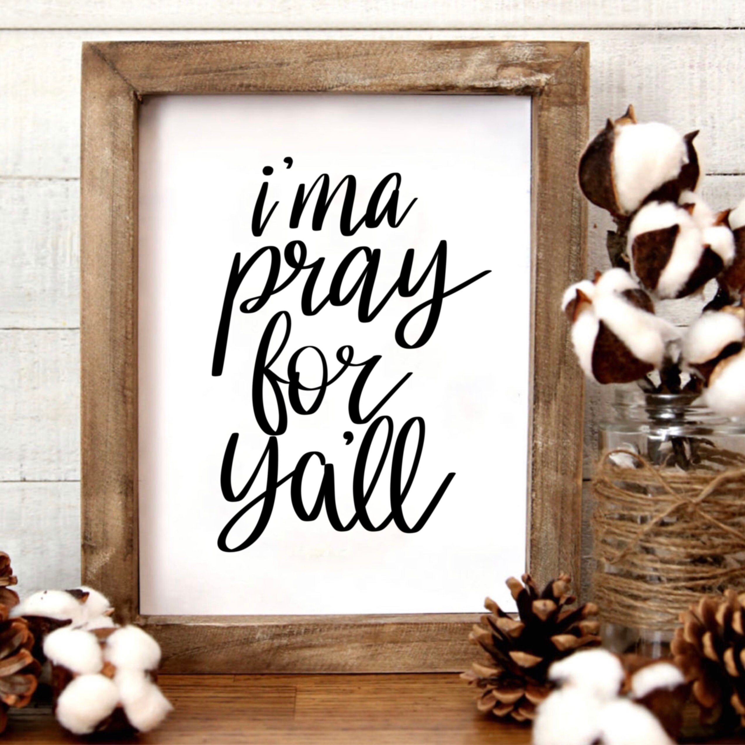 Ima Pray for Yall SVG Christian SVG Faith Scripture | Etsy