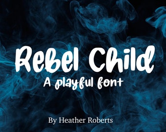 Rebel Script Font - Etsy