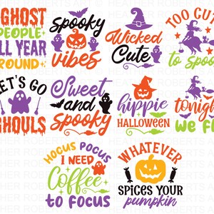 Halloween SVG Bundle, Halloween Quotes Svg, Witch Svg, Ghost Svg, Witch ...