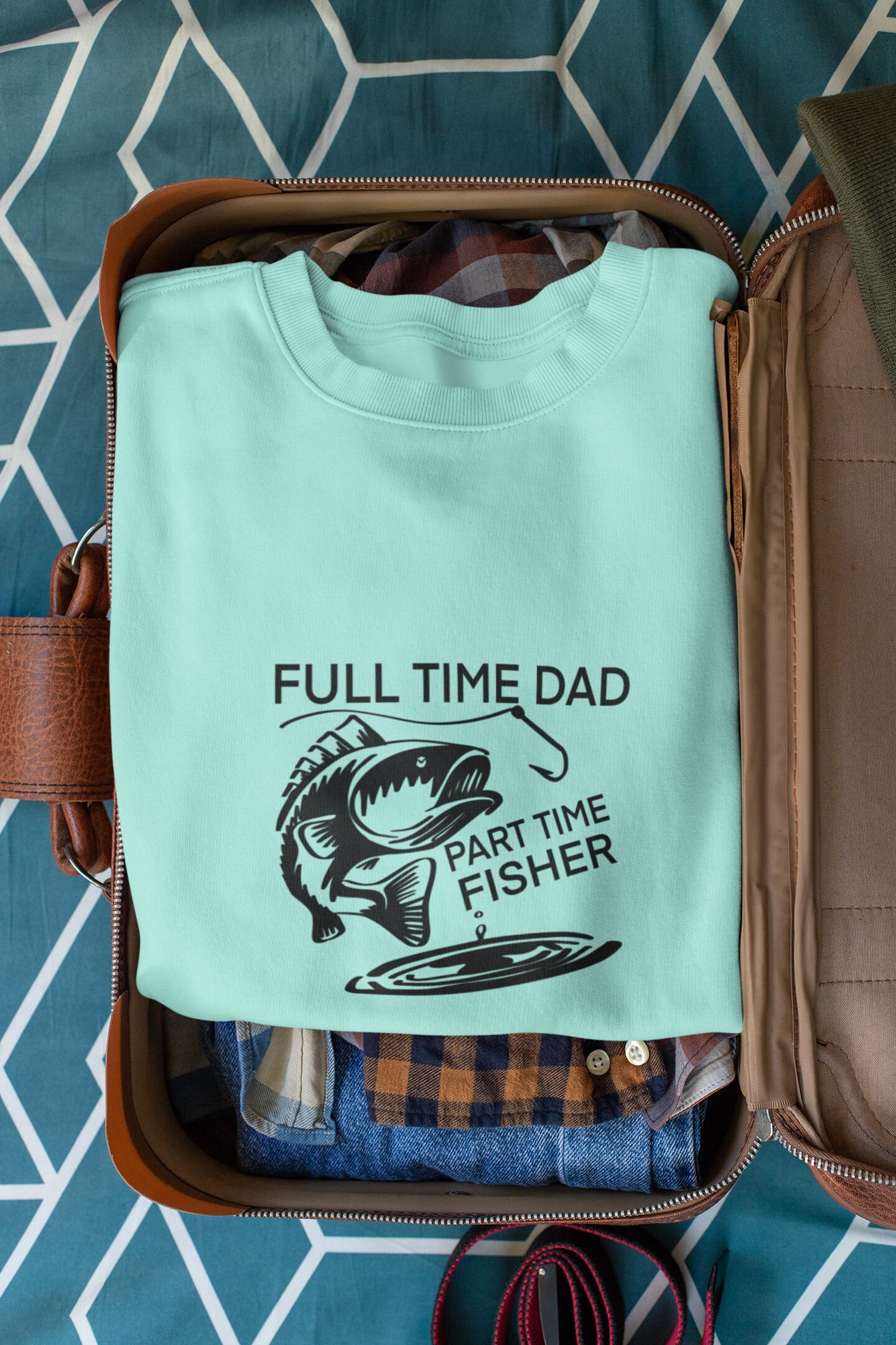 Full Time Dad Part Time Fisher SVG Father's Day SVG Dad - Etsy