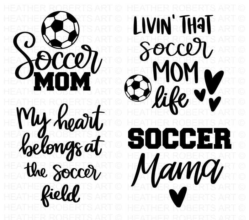 Soccer Mom SVG Bundle, Soccer Shirt Svg, Biggest Fan, Soccer Fan ...