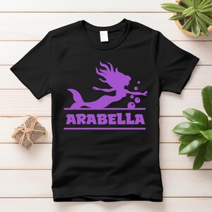 Mermaid Split Monogram Svg, Mermaid SVG, Mermaid Clipart SVG, Cute ...