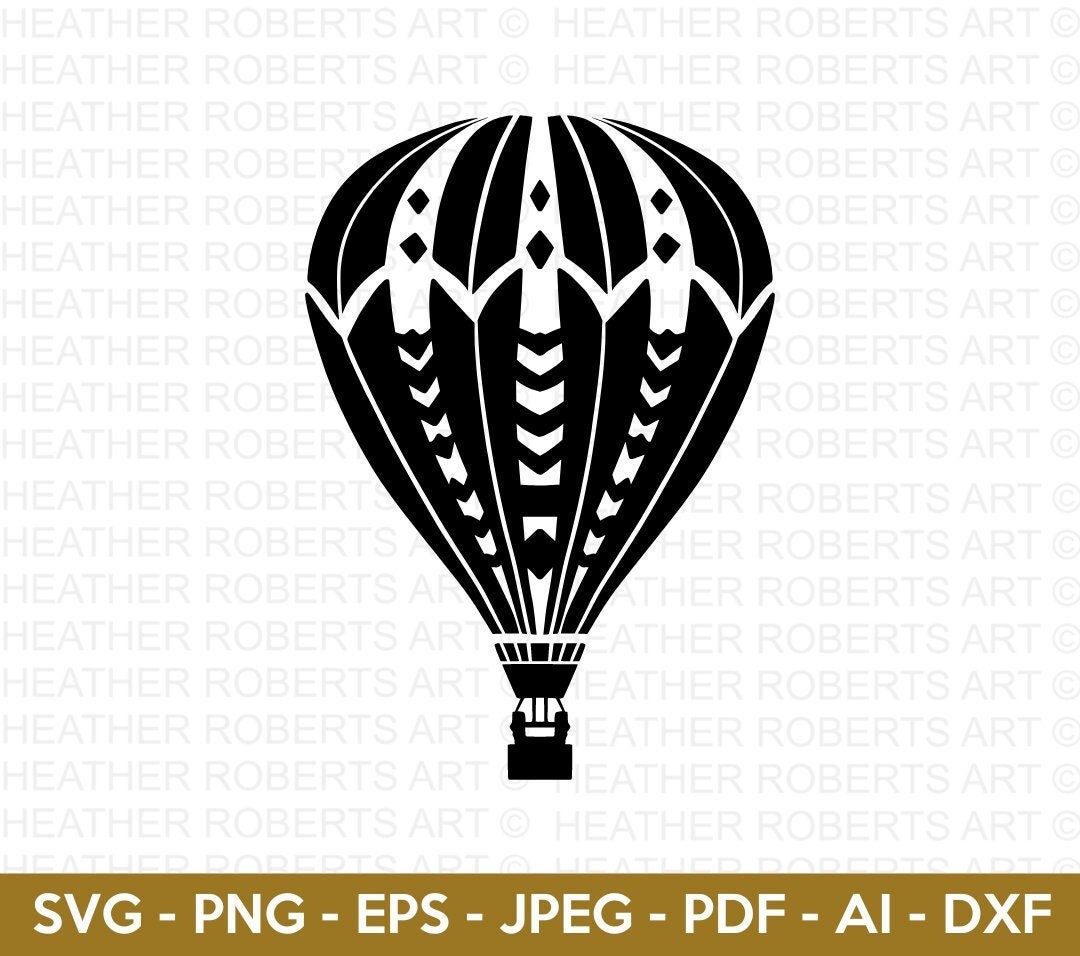Hot Air Balloon Svg, Air Craft Svg, Hot Air Balloon Clipart, Air ...