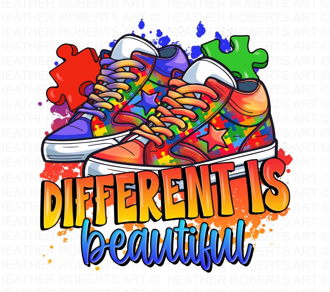 Different is Beautiful Autism Png Sublimation Design Download, Autism ...