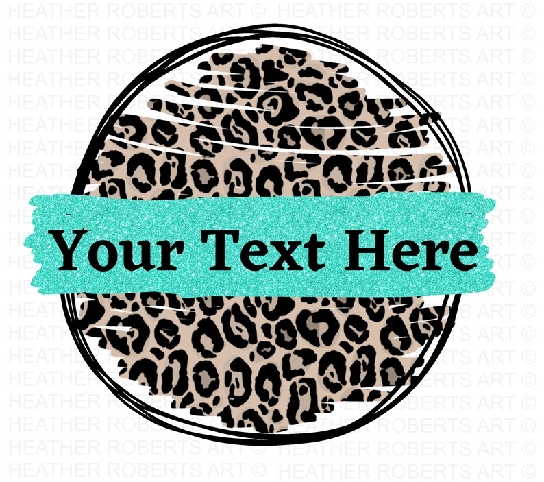 Glitter Leopard Background PNG Circle PNG Glitter Leopard - Etsy