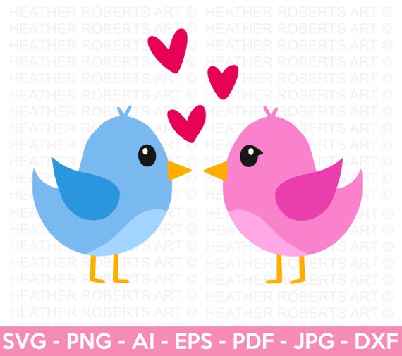 Pink Love Bird Clip Art