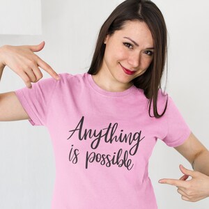 Anything is Possible SVG, Positive Quotes SVG , Hand-lettered Quotes ...